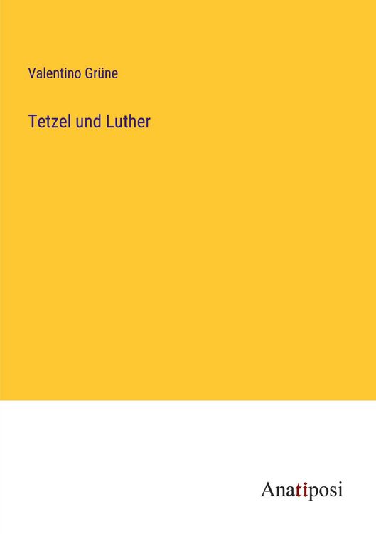 "Tetzel und Luther" online kaufen