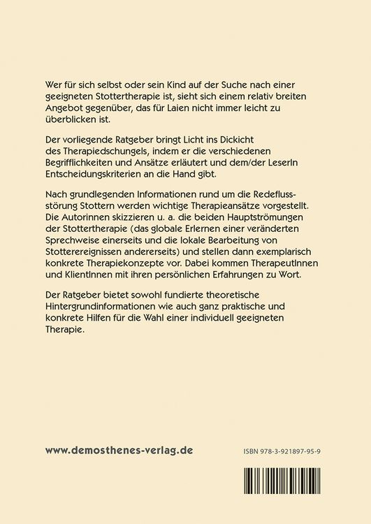 "Stottern therapieren" online kaufen