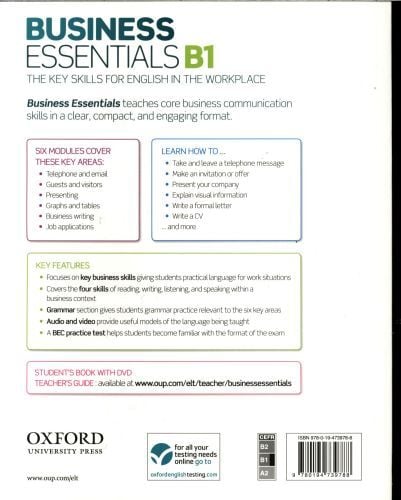 Business Essentials B1. Student's Book with DVD and Audio Pack . Bücher ...