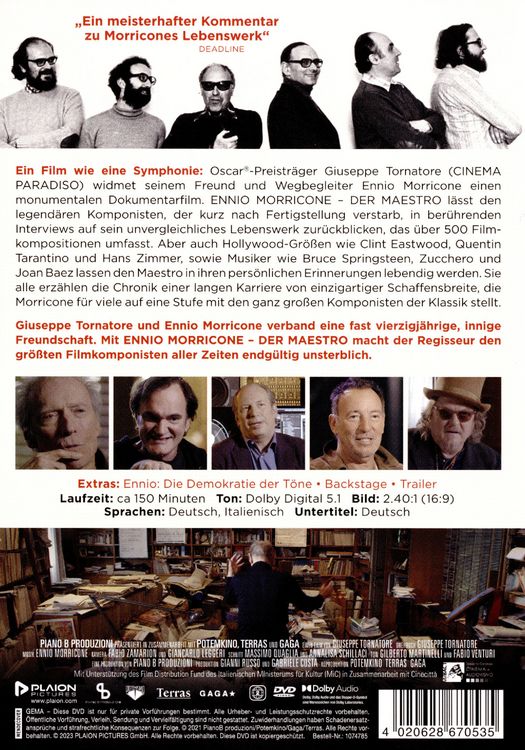 Ennio Morricone - Der Maestro als DVD kaufen