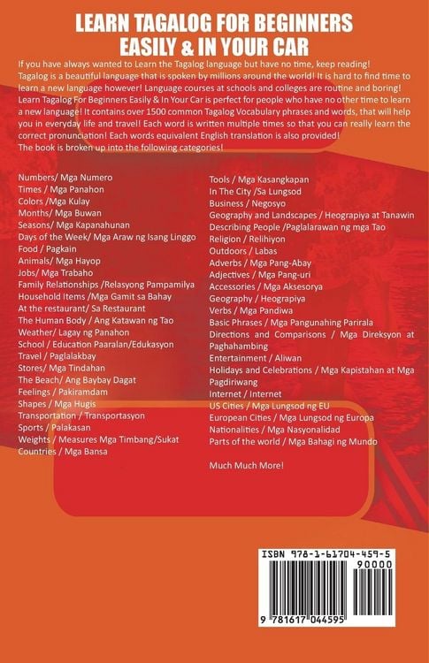 Learn Tagalog For Beginners Easily & In Your Car! Vocabulary Edition ...