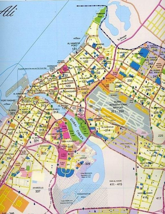 Dubai sightseeing map photos - Lontgrouptravel.com