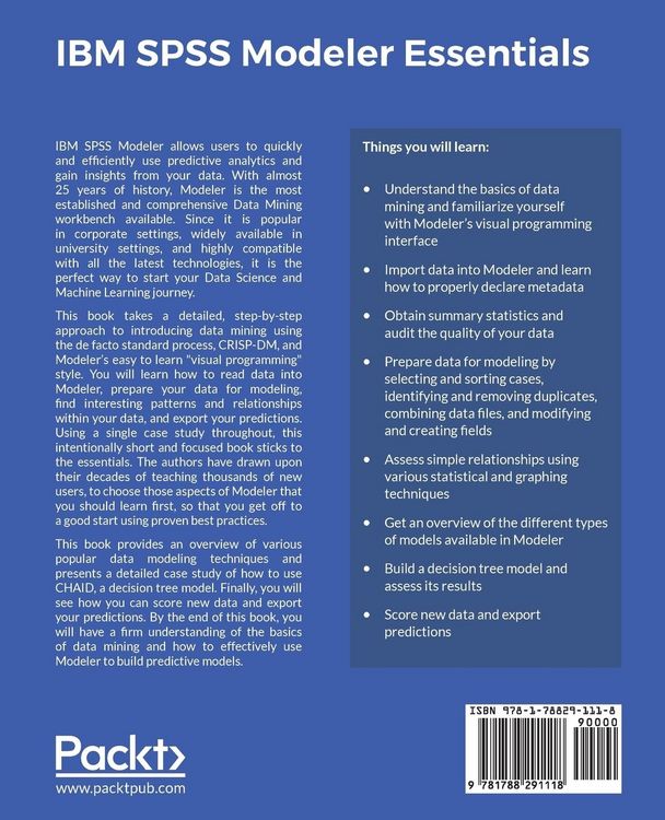 "IBM SPSS Modeler Essentials" auf Englisch kaufen