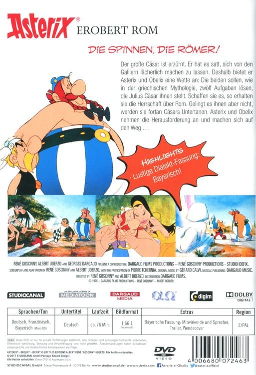 Asterix - Erobert Rom - Digital Remastered von René Goscinny - DVD | Thalia