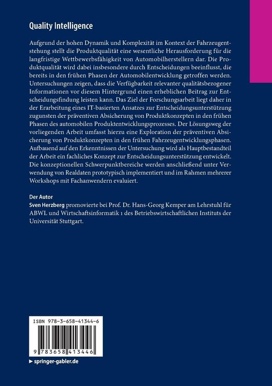 "Quality Intelligence" online kaufen