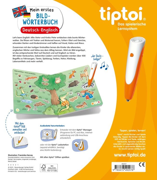 Tiptoi® - Mein erstes Bild-Wörterbuch Deutsch-Englisch kaufen ...