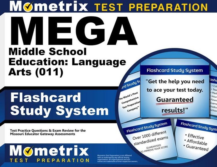 Mega Middle School Education: Language Arts (011) Flashcard Study ...