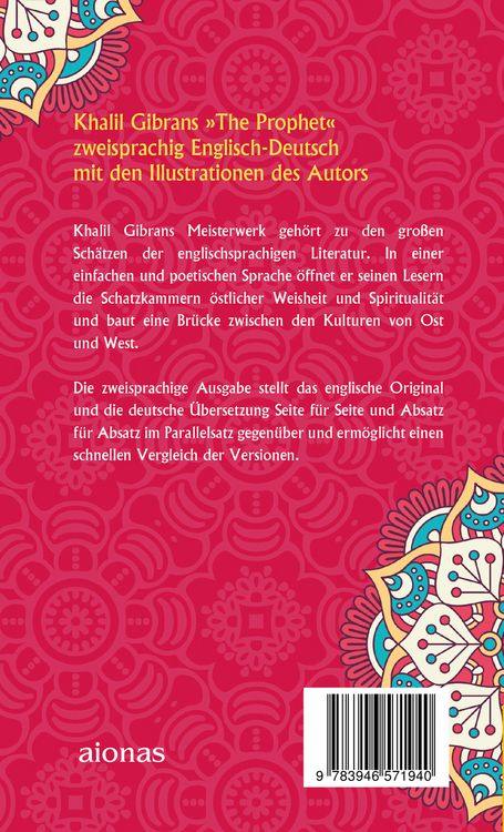 "Der Prophet / The Prophet. Khalil Gibran. Zweisprachige Ausgabe ...