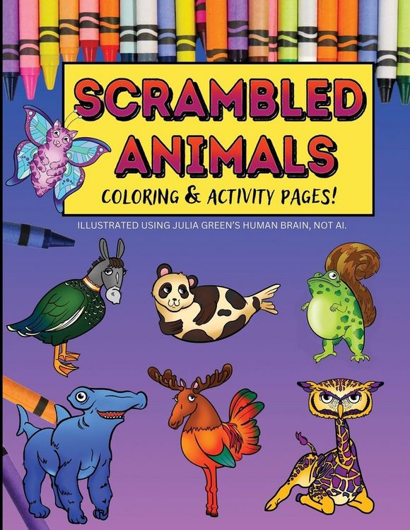 "Scrambled Animals Coloring and Activity Book" auf Englisch kaufen