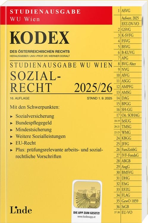 "KODEX Studienausgabe Arbeitsrecht 2025/26" online kaufen