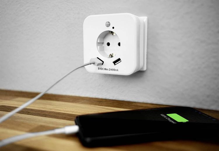 InnTec SLED02 LED-Nachtlicht mit Bewegungsmelder LED Warmweiß Weiß online bestellen | Thalia