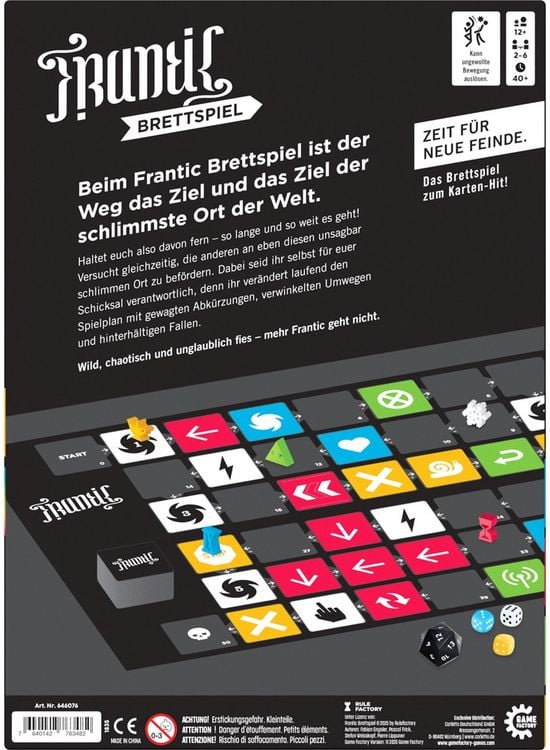GAME FACTORY - FRANTIC - Brettspiel kaufen