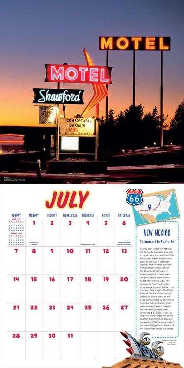 "Workman Calendars: Route 66 Wall Calendar 2024" kaufen