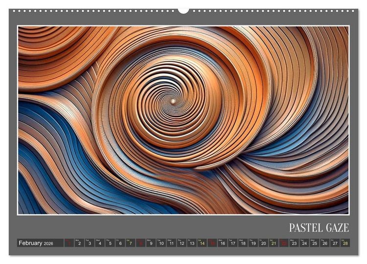 "Fantasy in shape and color (Wall Calendar 2026 DIN A2 landscape ...
