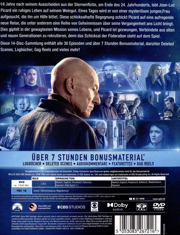 Star Trek: Picard - Die komplette Serie [14 DVDs] von Joe Menendez ...