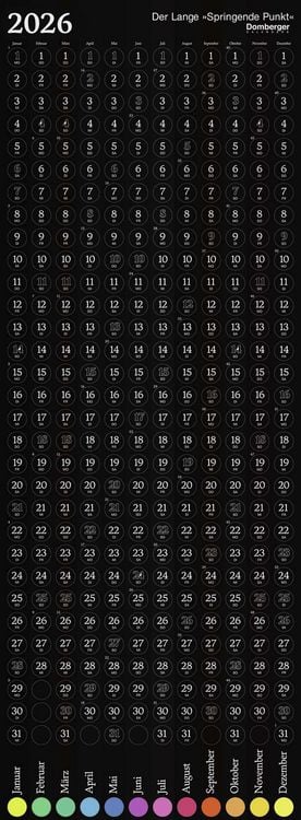 "Der Springende Punkt schwarz 2026 57,5x81" kaufen