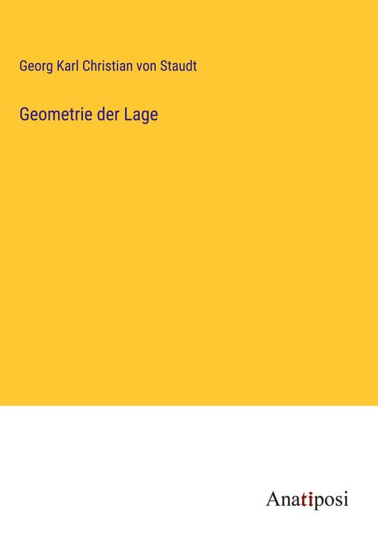 "Geometrie der Lage" online kaufen