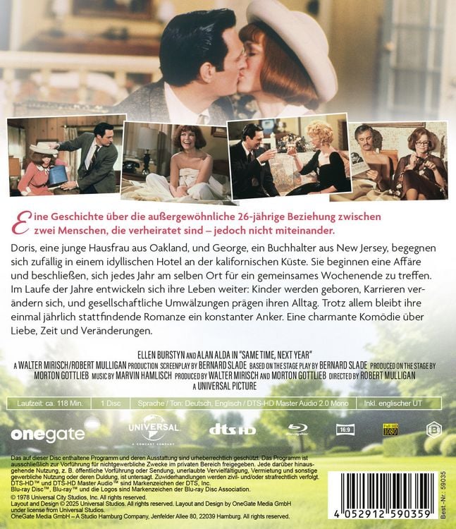 Nächstes Jahr, selbe Zeit von Robert Mulligan - Blu-ray | Thalia