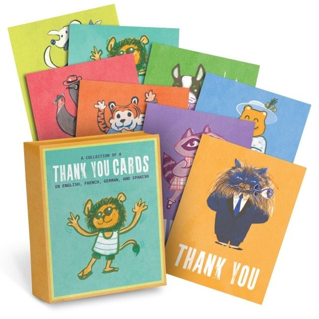 "Around the World Multilingual Thank You Cards" auf Englisch kaufen