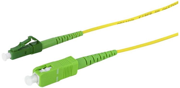 LogiLink FPSLS10 Glasfaser LWL Anschlusskabel [1x SC APC-Stecker - 1x ...