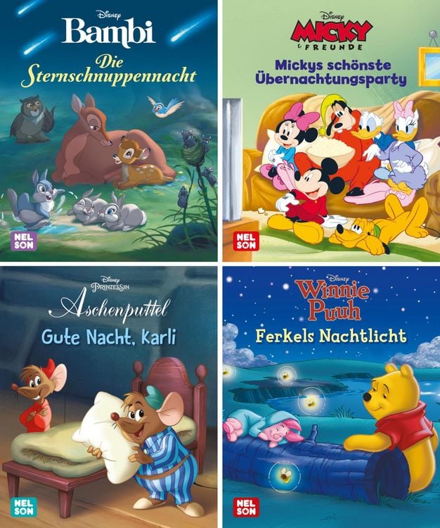 "Nelson Mini-Bücher: Disney Gutenacht-Geschichten 1-4 (Einzel/WWS ...
