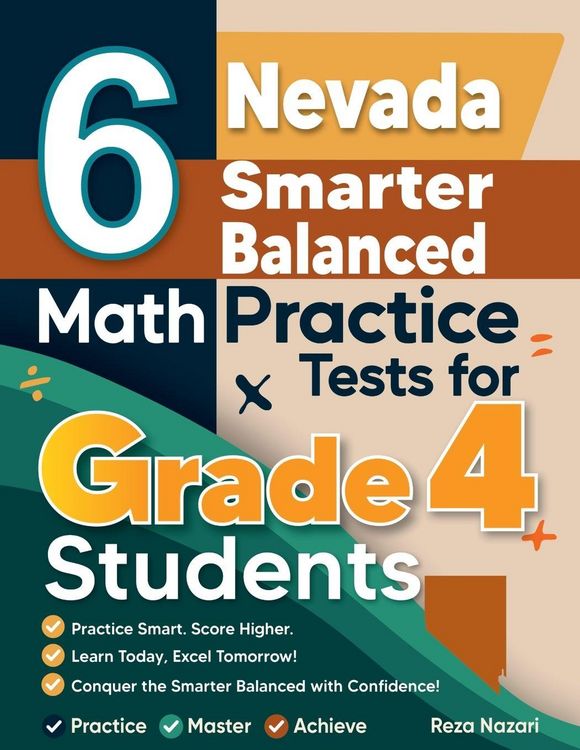 "6 Nevada Smarter Balanced Grade 4 Math Practice Tests" auf Englisch kaufen