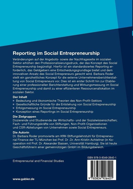 "Reporting im Social Entrepreneurship" online kaufen