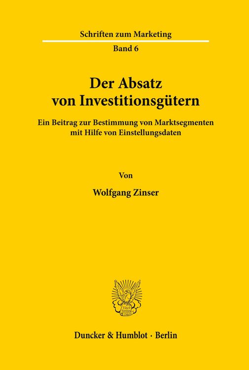 "Der Absatz von Investitionsgütern." online kaufen