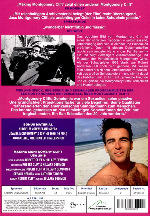 Making Montgomery Clift (OmU) als DVD kaufen