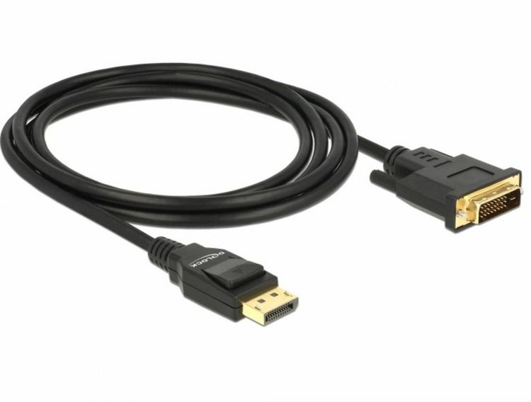Delock DisplayPort / DVI Anschlusskabel DisplayPort Stecker, DVI-D 24 ...