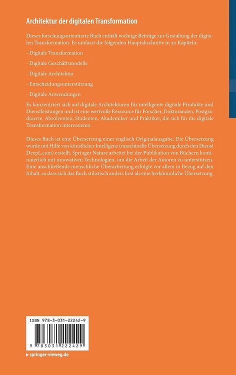 "Architektur der digitalen Transformation" online kaufen