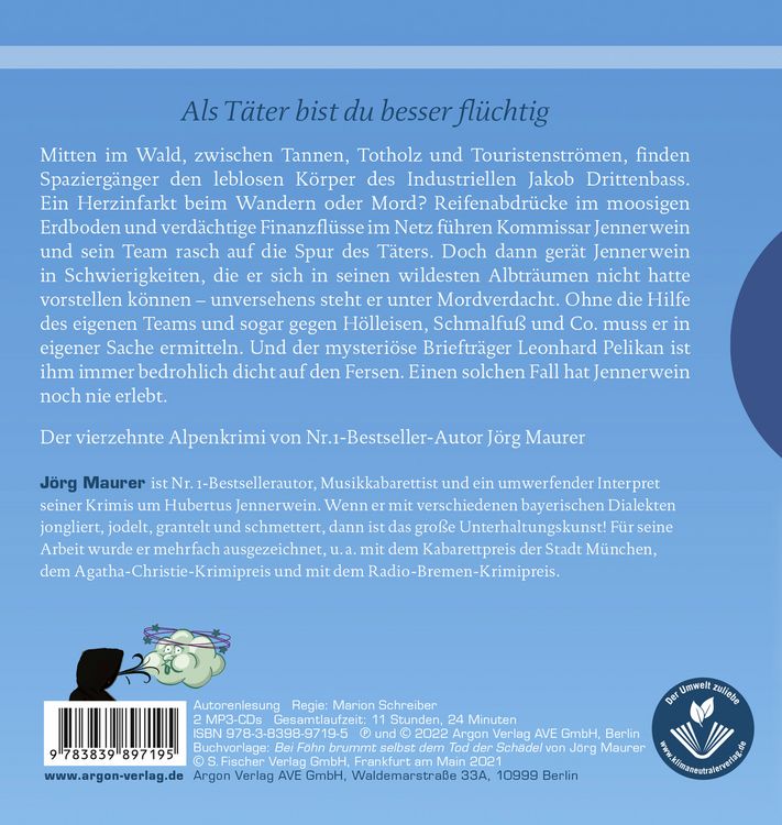 "Bei Föhn brummt selbst dem Tod der Schädel" von Jörg Maurer ...