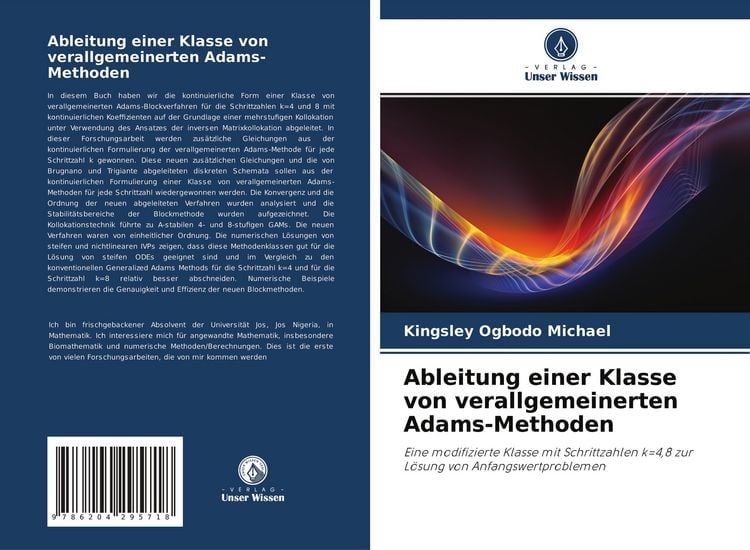 "Ableitung einer Klasse von verallgemeinerten Adams-Methoden" online kaufen