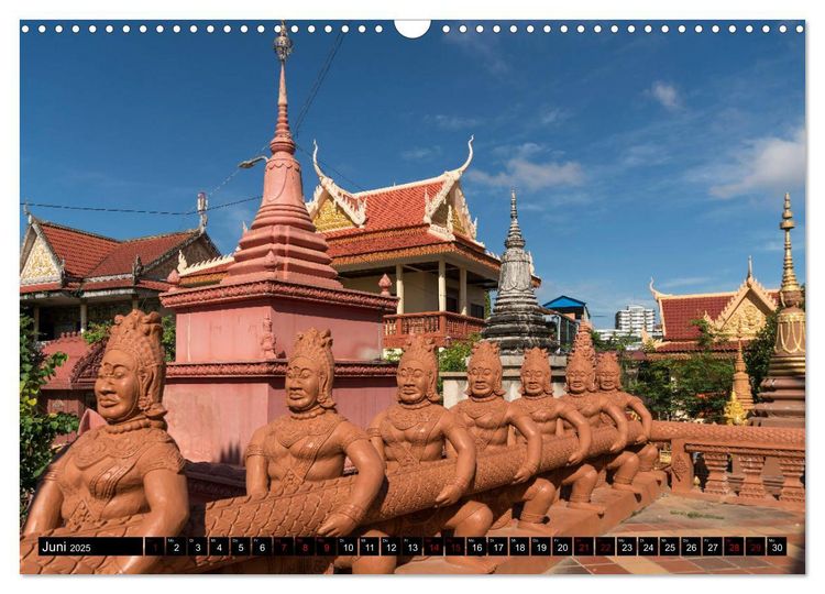 "Kambodscha - Phnom Penh (Wandkalender 2025 DIN A3 quer), CALVENDO ...