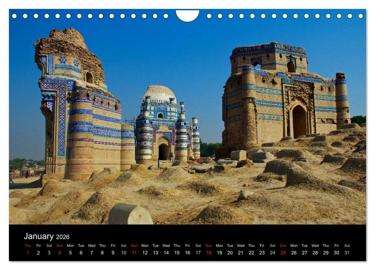 "Monuments of Pakistan 2026 (Wall Calendar 2026 DIN A4 landscape ...