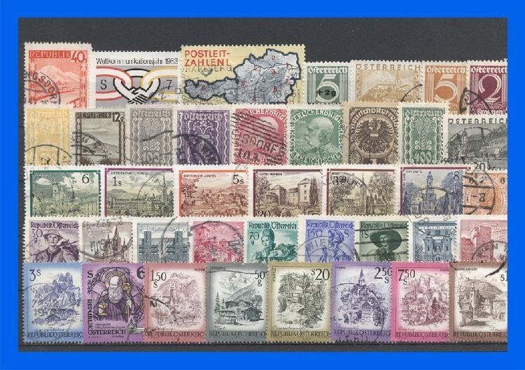 100 verschiedene Briefmarken Österreich kaufen