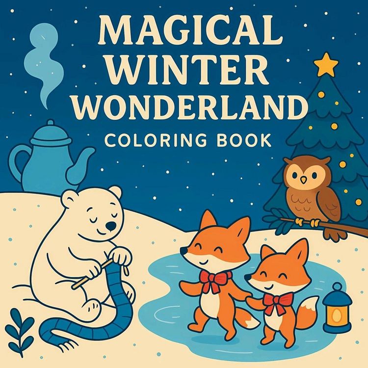 "Magical Winter Wonderland - Coloring Book" auf Englisch kaufen