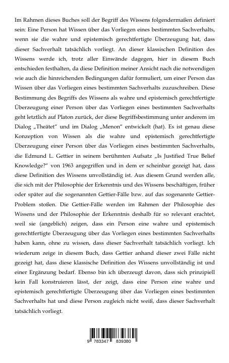 "Platon, Gettier und die Philosophie des Wissens" online kaufen