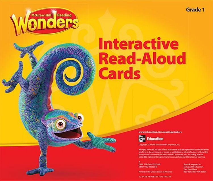 Reading Wonders, Grade 1, Interactive Read Aloud Cards - Englisch ...