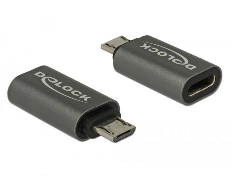 Delock USB 2.0 Adapter [1x USB 2.0 Stecker Micro-B - 1x USB-C® 3.1 ...