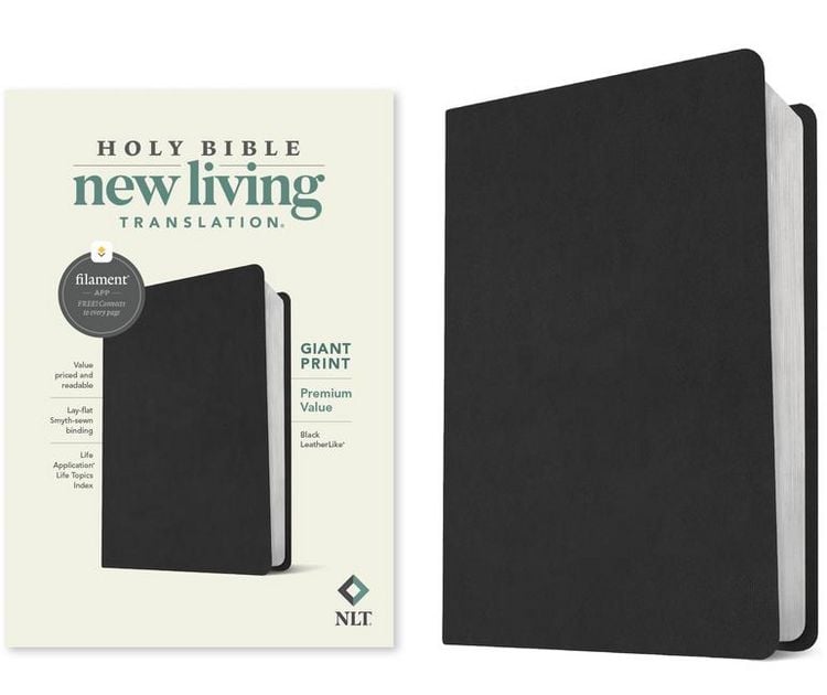 "NLT Giant Print Premium Value Bible, Filament Enabled (Leatherlike ...