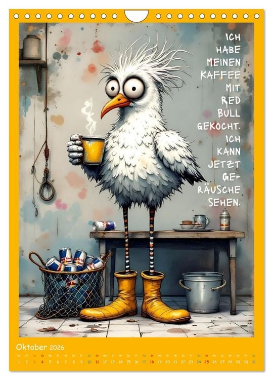 "Böse Möwen (Wandkalender 2026 DIN A4 hoch), CALVENDO Monatskalender" kaufen