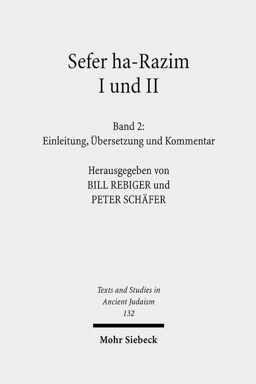 "Sefer ha-Razim I und II - Das Buch der Geheimnisse I und II" online kaufen