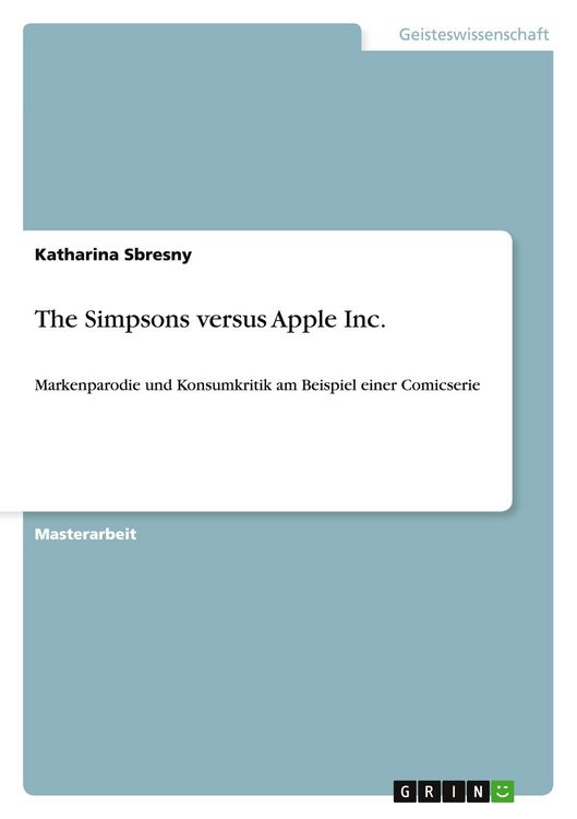 "The Simpsons versus Apple Inc." online kaufen