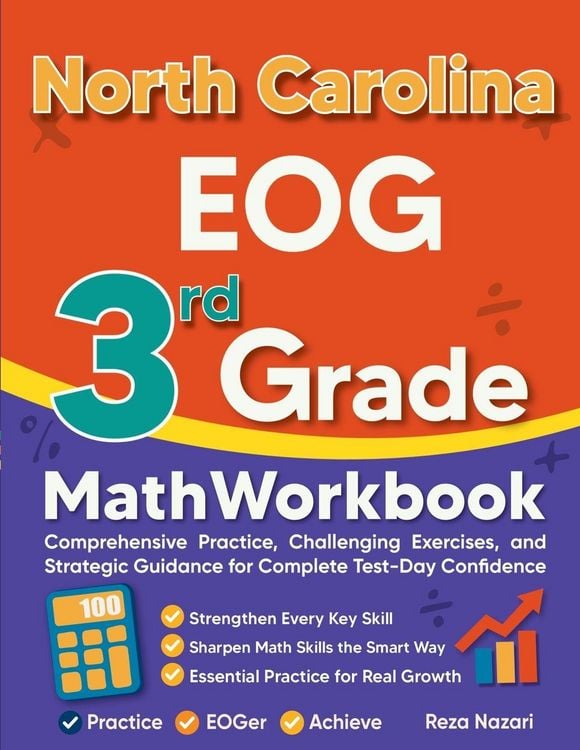 "North Carolina EOG 3rd Grade Math Workbook" auf Englisch kaufen