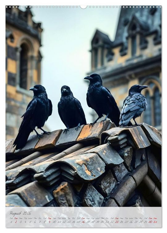 Nocturnal wings - A mystic raven companion for the year (Wall Calendar ...