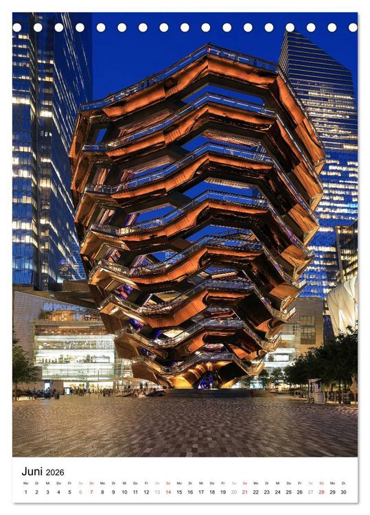 "New Yorks architektonische Highlights (Tischkalender 2026 DIN A5 hoch ...