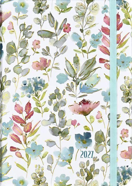 "2027 Floral Watercolor Weekly Planner (16 Months, Sept 2026 to Dec ...