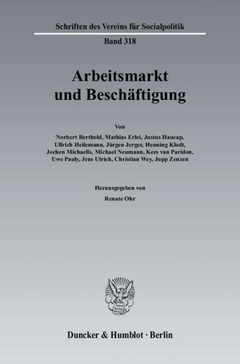 "Arbeitsmarkt und Beschäftigung." online kaufen