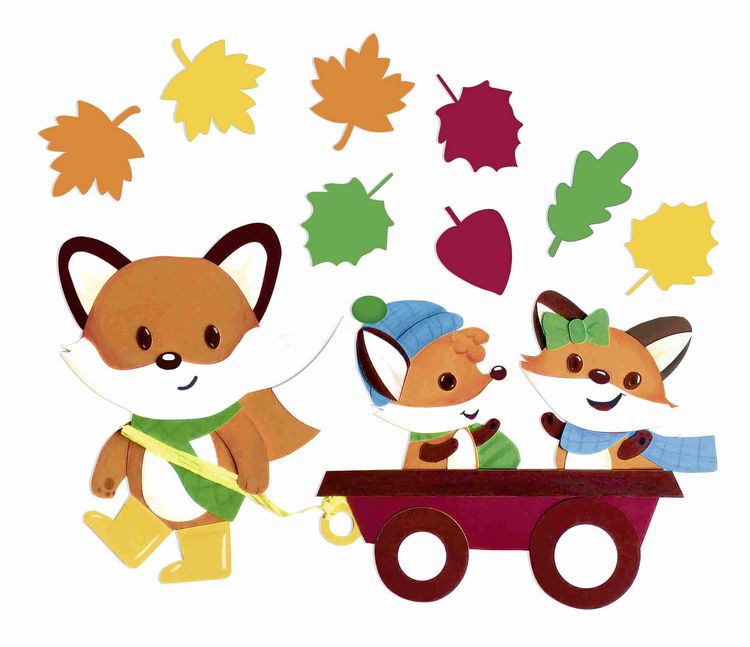 URSUS Kinder-Bastelsets Fensterbild Autumn Joy